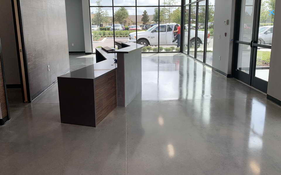 Polished Concrete Commercial Office - Advance Industrial Coatings